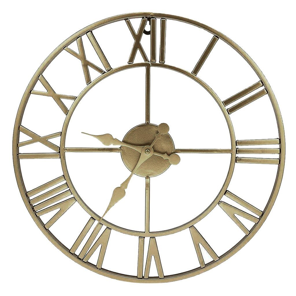 Metal Gold & Copper Roman Openwork Silent Clock Eu... – Vicedeal