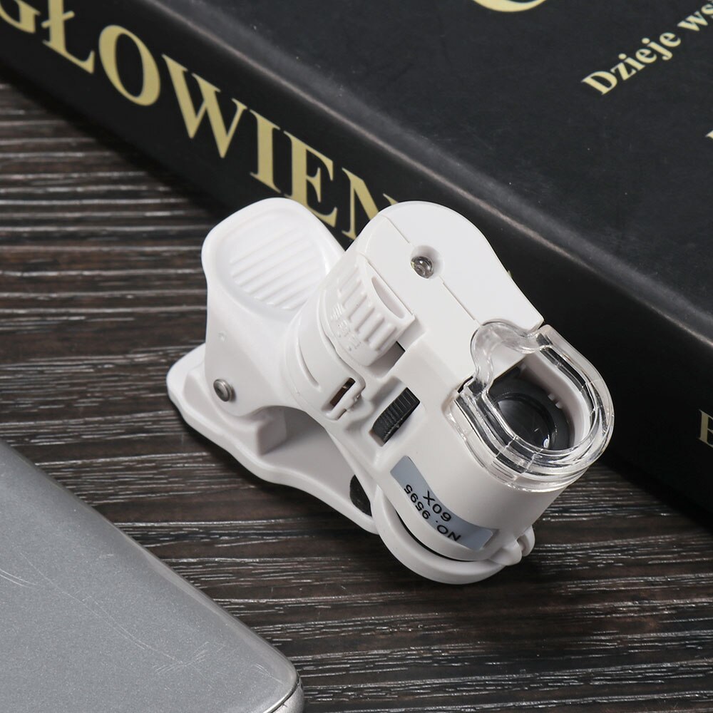 Detachable Clip 60X Microscope LED UV Light Clip-O... – Grandado