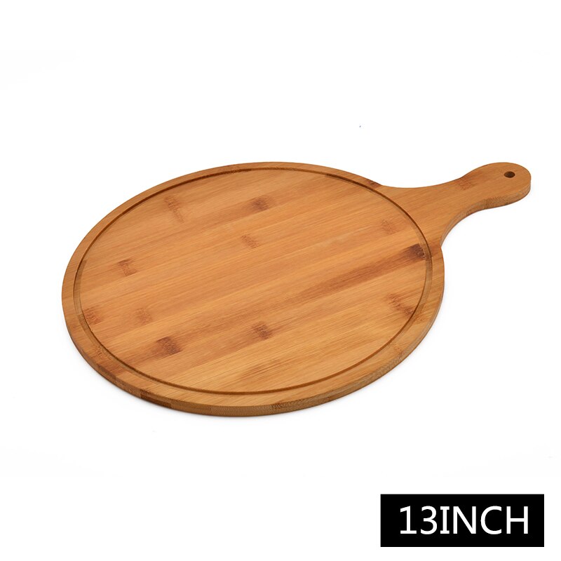 1Pc Bamboo Pizza Serving Tray Round Pizza Cutting ... – Grandado