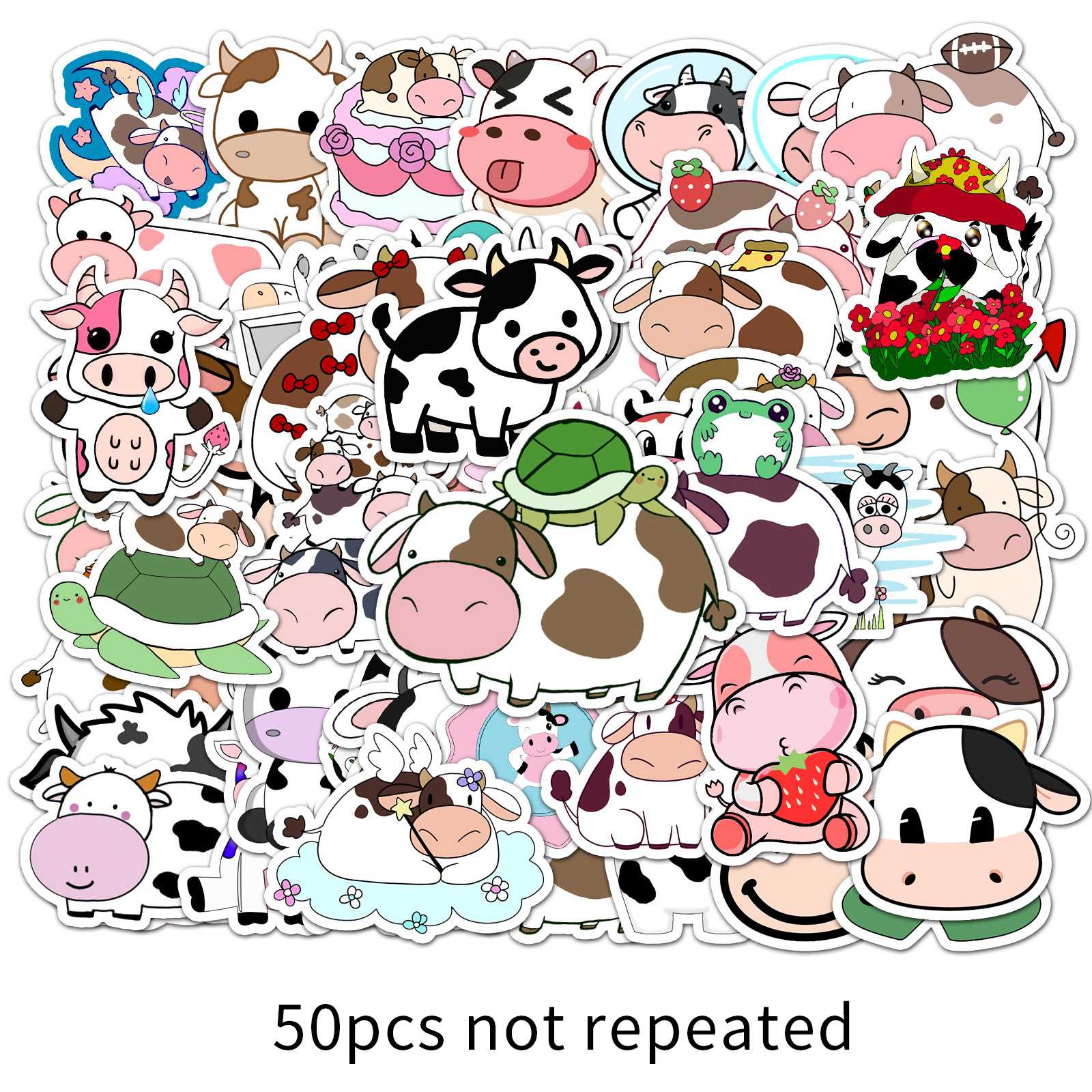 50pcs/set Cows Theme Sticker Waterproof for Car Bu... – Grandado