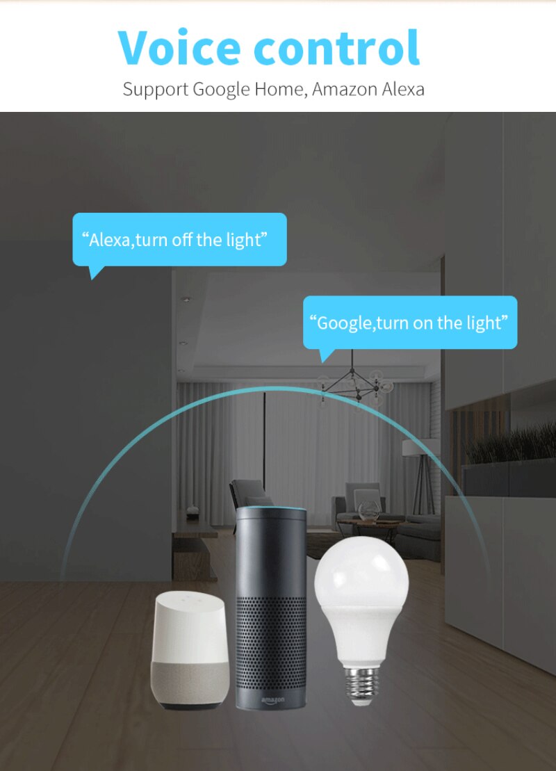 EWeLink WiFi Smart Bulb 85-265V E27/E26 CCT Cold&W... – Grandado