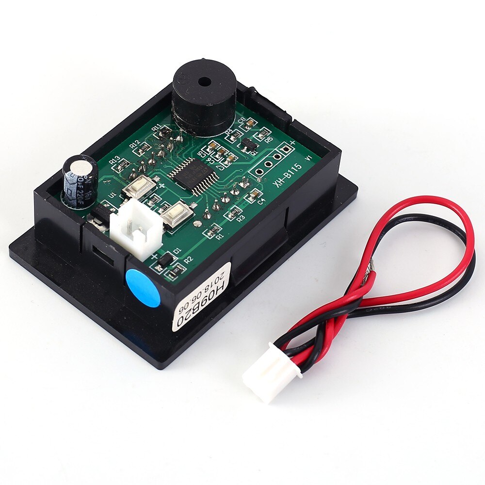 5V 12V 24V Digital Voltage Meter Voltmeter DC 4V-50V Voltage Alarm Test ...