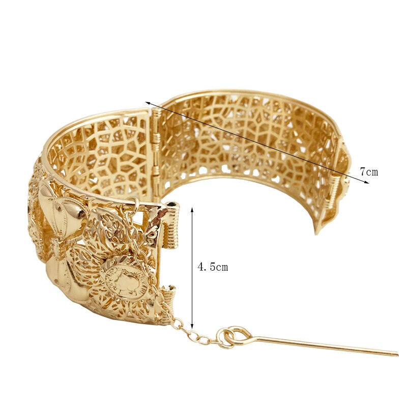 Vintage Hollow Flower Bangle Indian Cuff Bracelet ... – Vicedeal