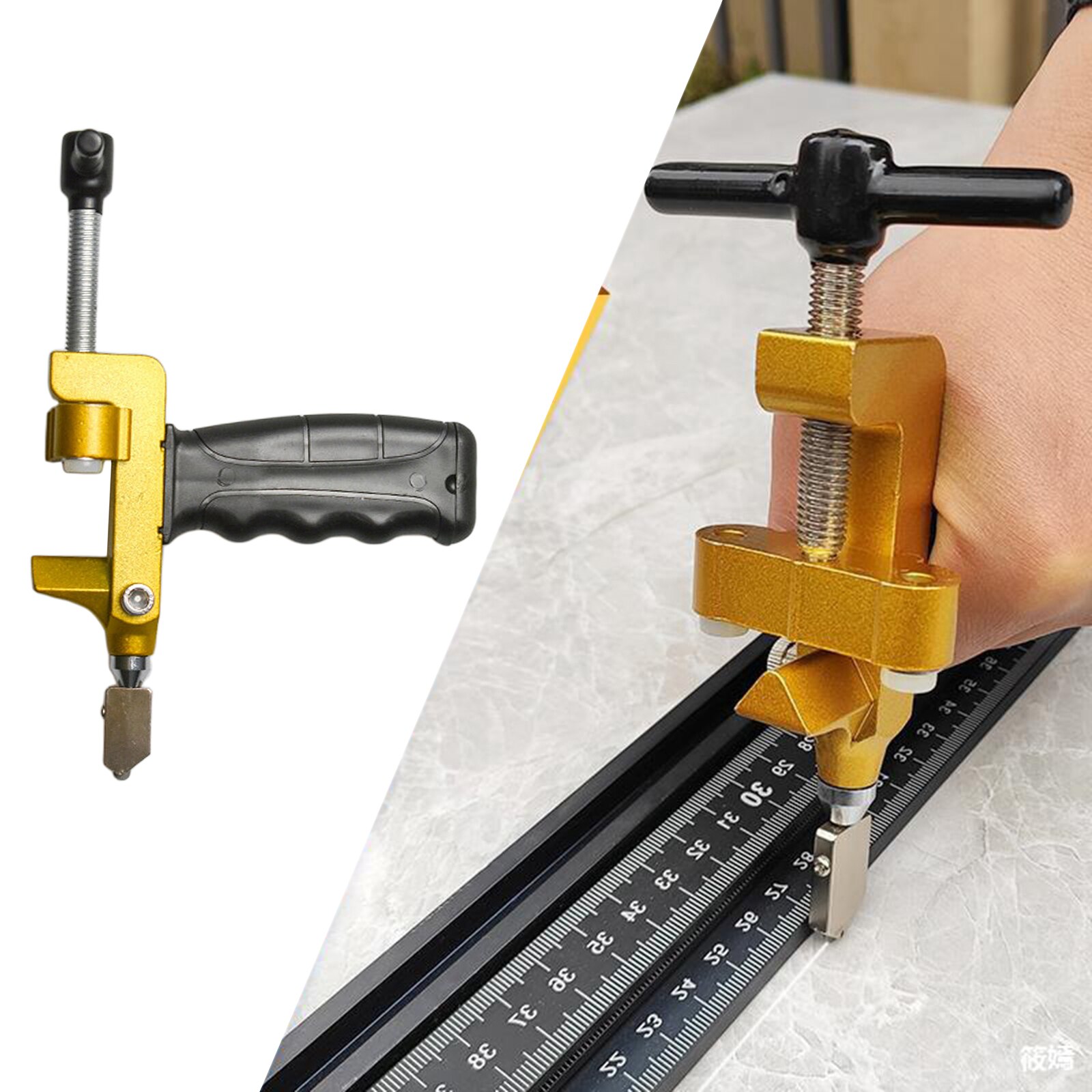 2 in 1 Manual Tile Cutter Glass Cutter Breaker Cer... – Grandado