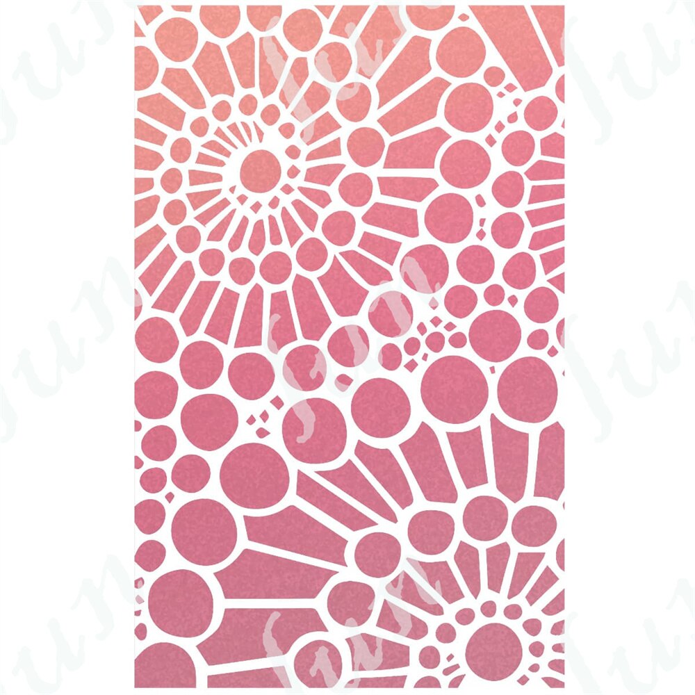 Spring Floral Stars Green Leaves Layering Stencil ... – Vicedeal