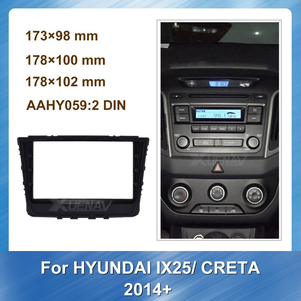2 Din Auto Rahmen Fascia Für HYUNDAI IX25 CRETA + ... – Vicedeal