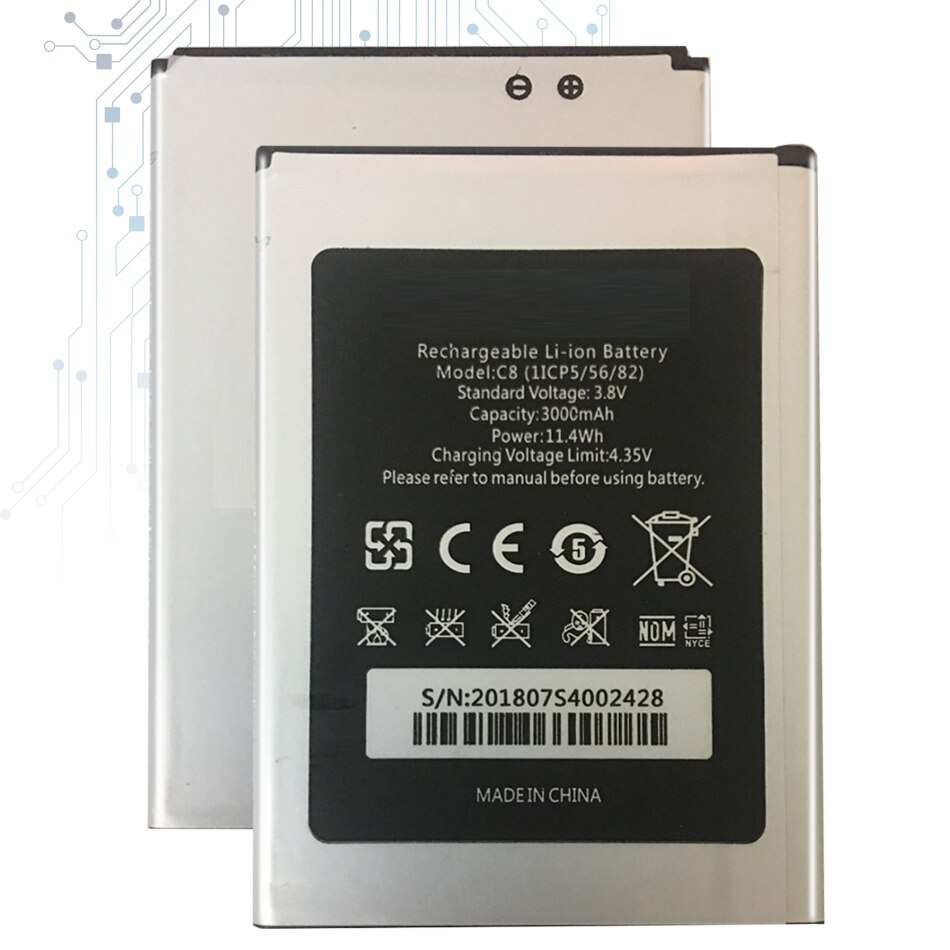 3000mAh Battery For Oukitel C8 C 8 Bateria Batteri... – Grandado