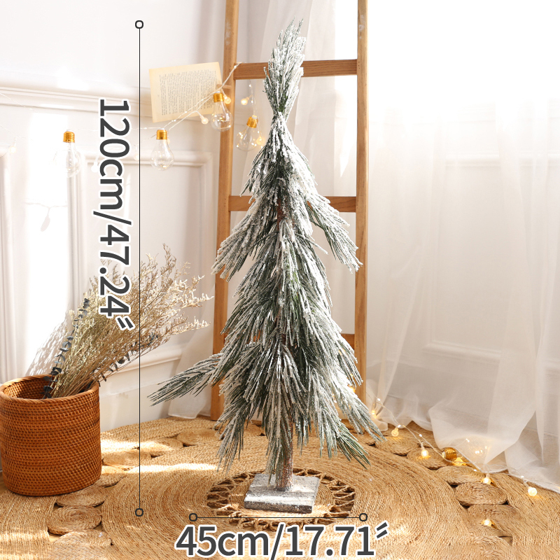 Korean Ins White Flocking Mini Christmas Tree Simu... – Grandado