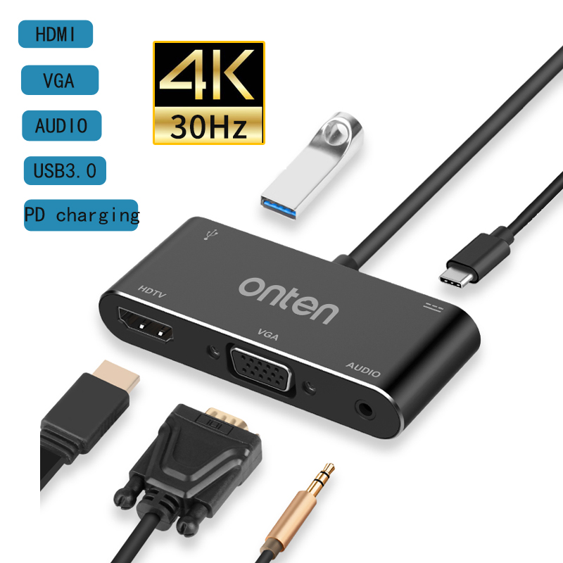 Convertidor vga para compartir pantalla 4K, conver... – Grandado