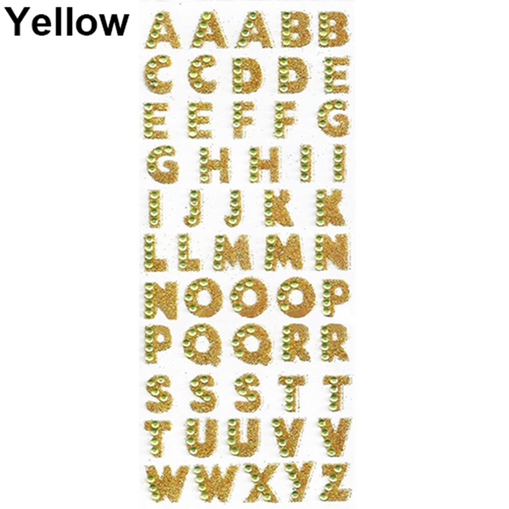1 Sheet Glitter Alfabet Letter Scrapbooking Sticke... – Grandado