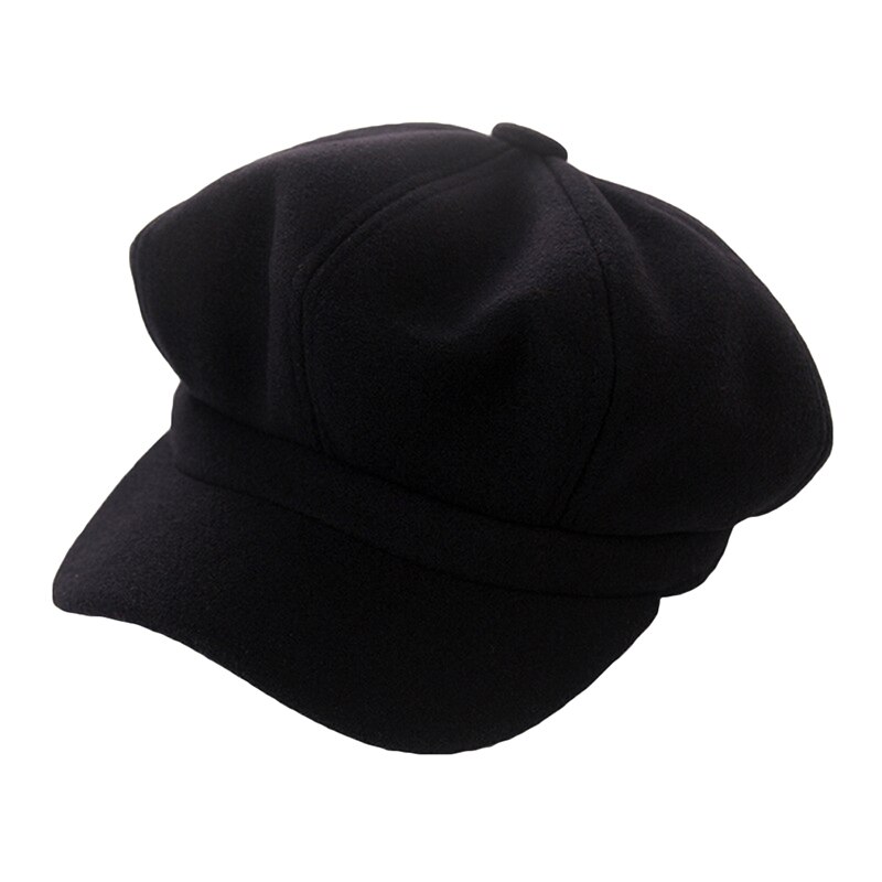 Autumn Winter Women Hats Literary Ladies Solid Col... – Grandado