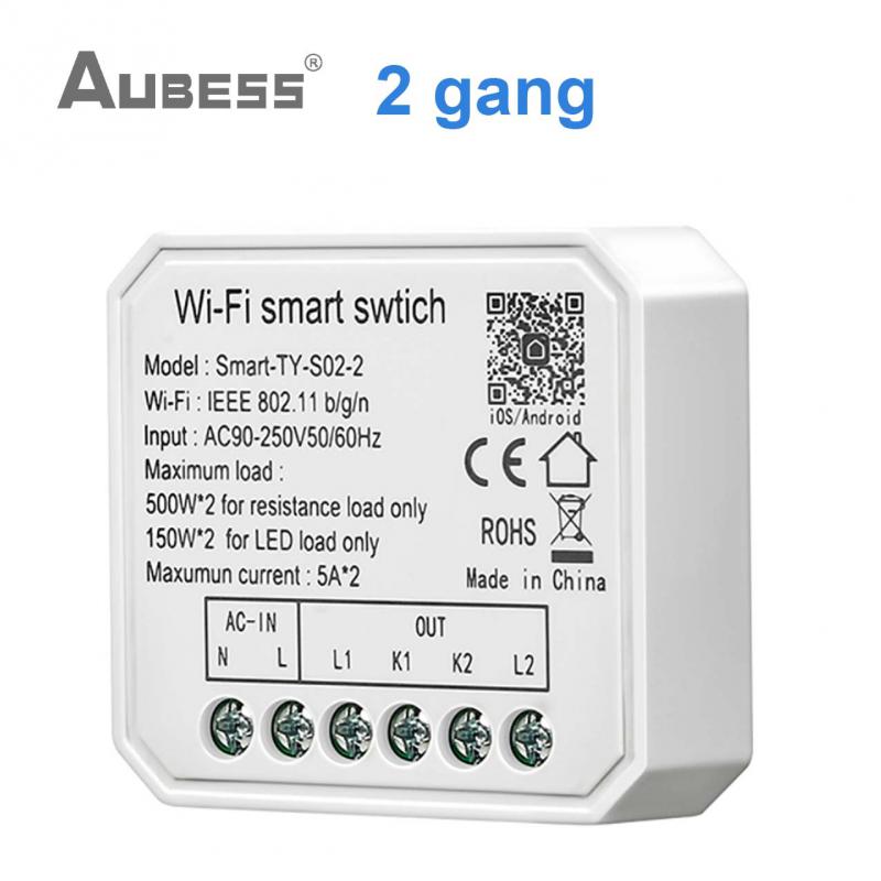 Tuya WiFi Mini DIY Light Switch Module 1/2 Gang Sm... – Grandado