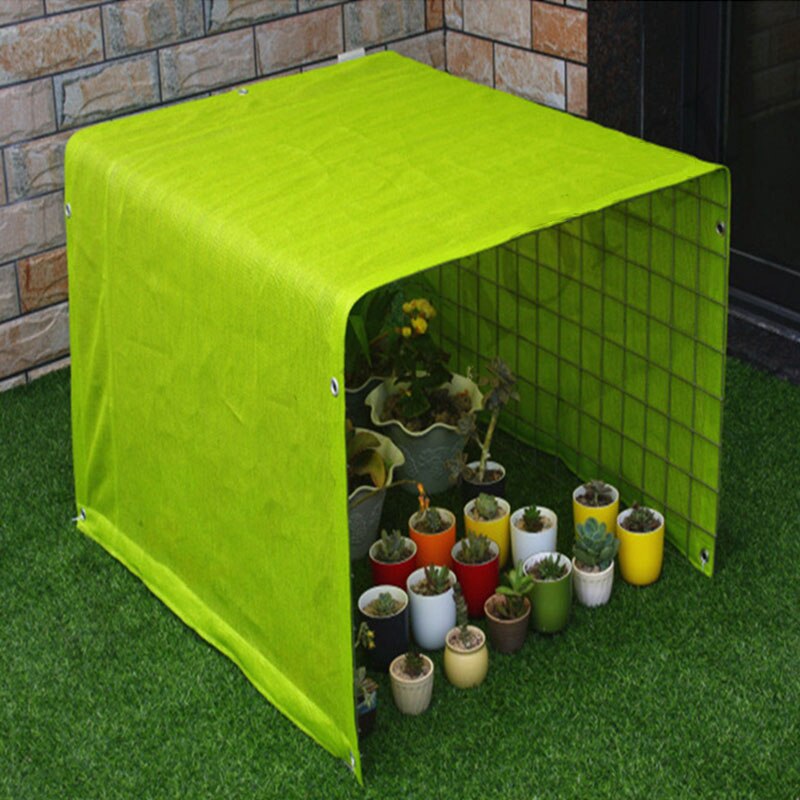 Here! Jade Green Flax Grey Sun Shade Net Awning Pl... – Grandado