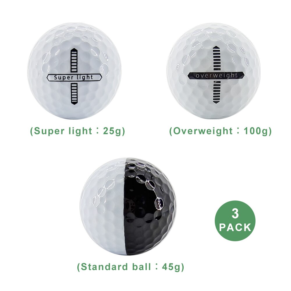 Pack 3 Pcs Golf Putting Balls Light Overweight Sta... – Grandado