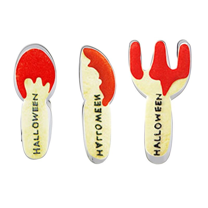 3pcs Fork Spoon Knife Shape Cutter Cookie Stainles... – Grandado