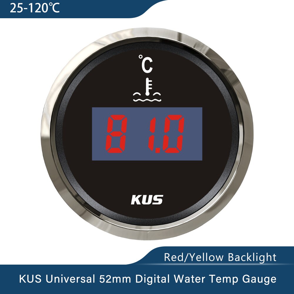 Kus 52Mm Auto Boot Digitale Water Temp Meter Voor ... – Grandado
