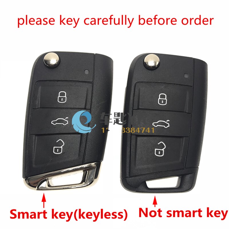 Original Car MQB Remote Key 434Mhz with ID48 Chip ... – Vicedeal