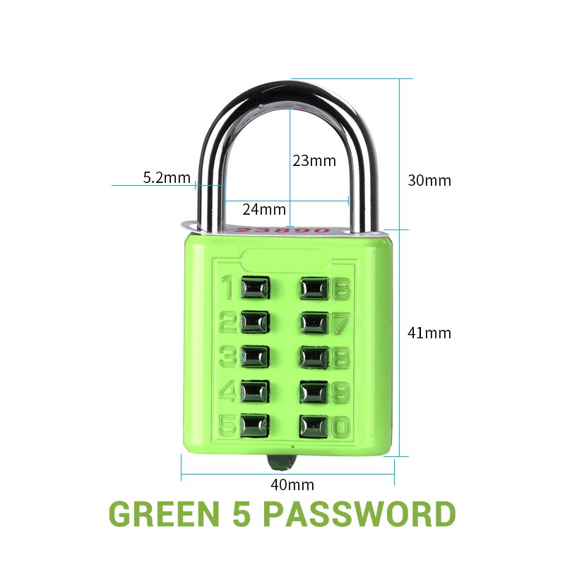 1Pcs Zinc alloy Password Padlock Mechanical Cipher... – Grandado