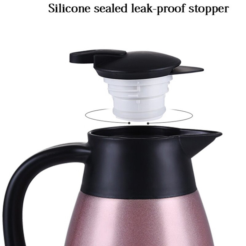 Silver 304 Stainless Steel 2L Thermal Flask Vacuum... – Grandado