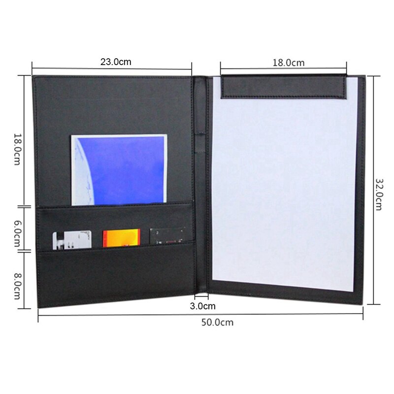 Pu Leather A4 Writing Clipboard Business Notepad C... – Grandado