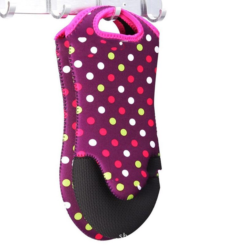 Mikrobølgeovn varmebestandige hansker lilla prikke... – Vicedeal