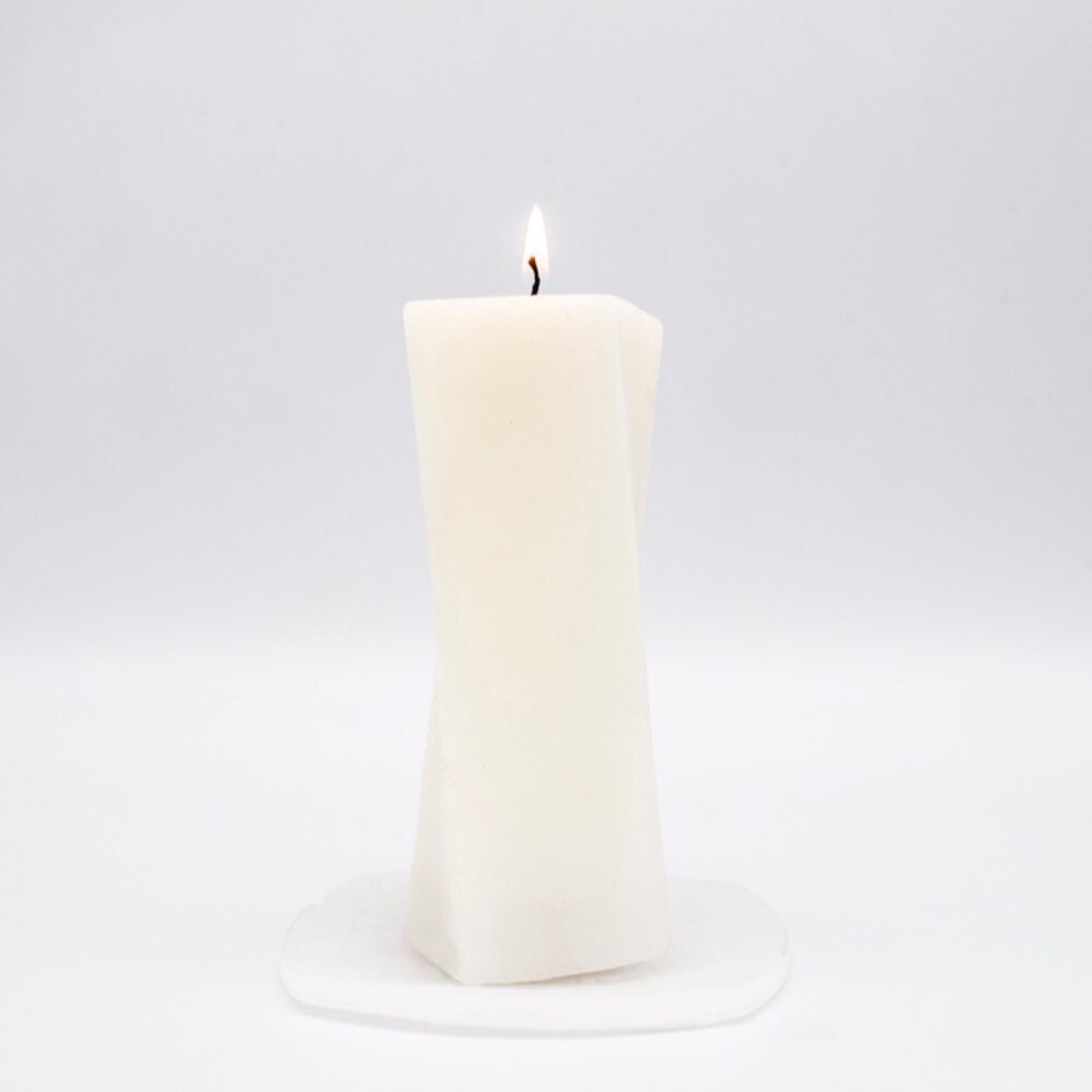 KH Contemporary Candles Geometric Shape Soy And Pa... – Grandado