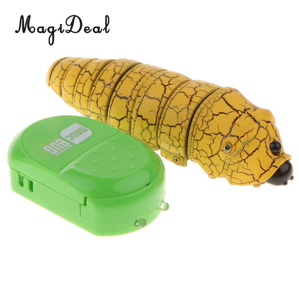 4 Inch Realistic Remote Control Caterpillar RC Bug... – Grandado
