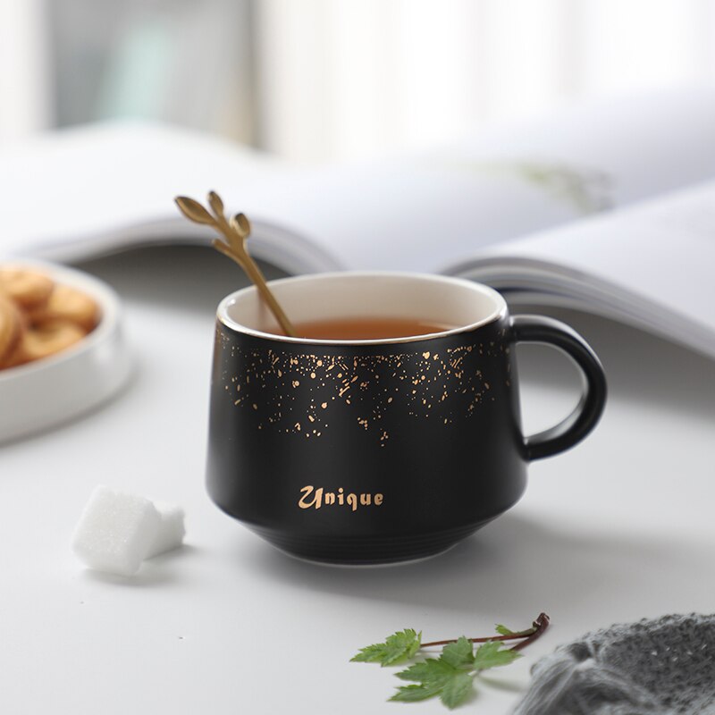 White European Style Ceramic Coffee Cup and Saucer... – Grandado