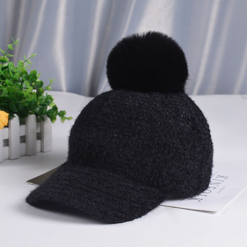 Neue Winter Baumwolle Gestrickt Baseball Kappe Her... – Grandado