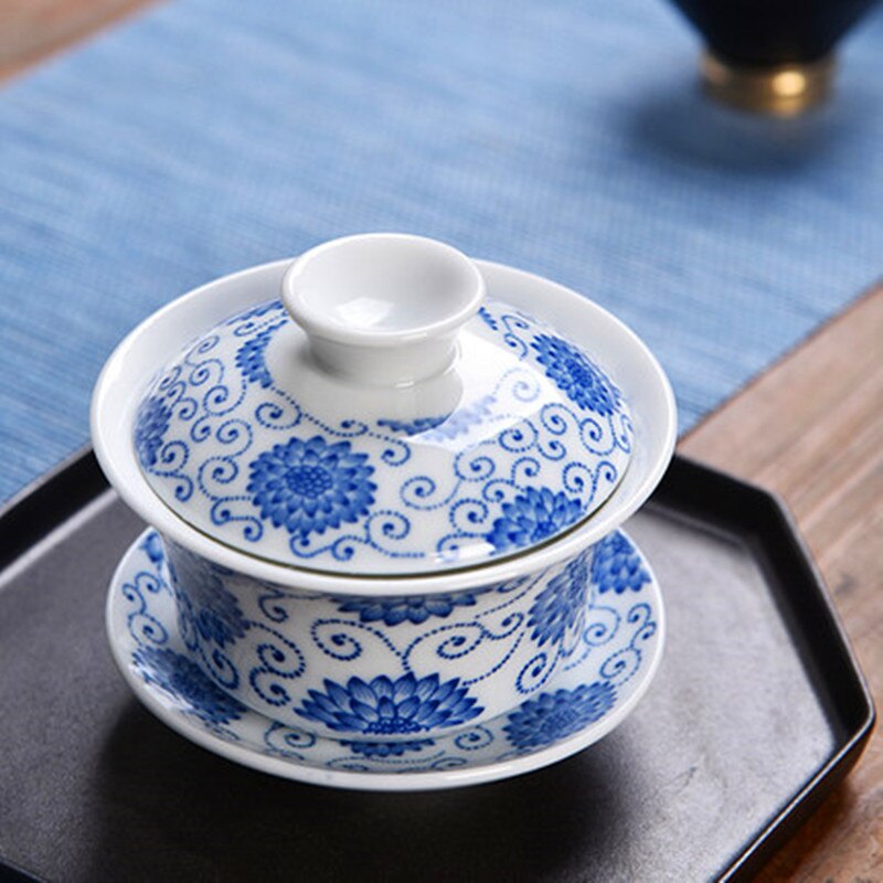 Chinese Traditions Gai Wan Tea Set Ceramics Hand P... – Grandado