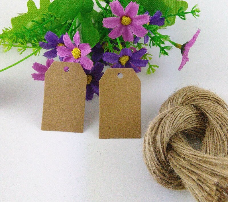 5x3cm Price Tags Blank Kraft tags DIY Retro Kraft ... – Vicedeal