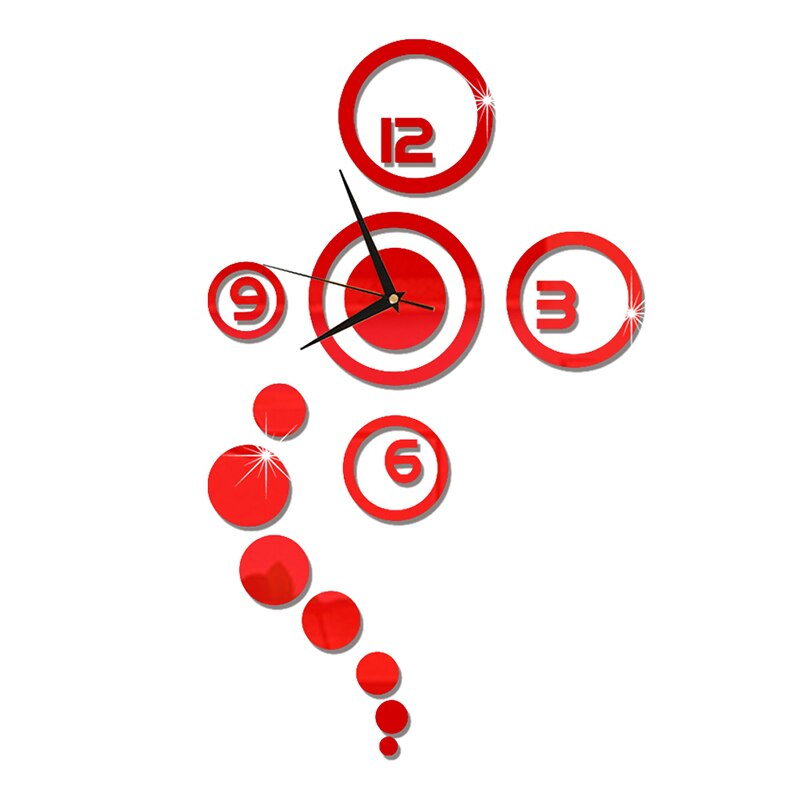 Mirror Stickers 3d Diy Moment Quartz Needle Clock ... – Grandado