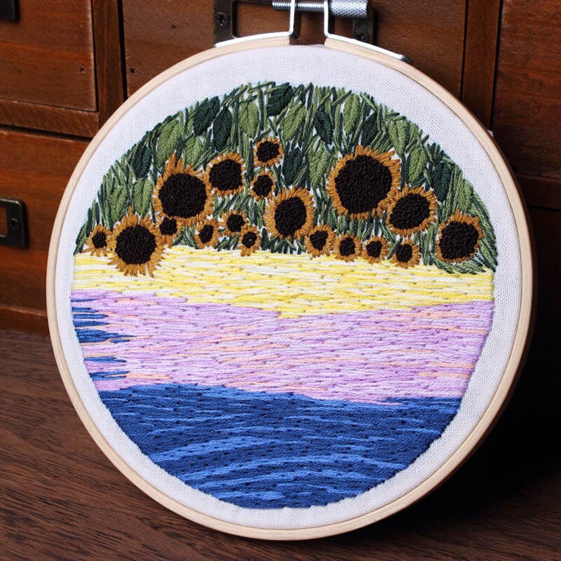 3d DIY Landscape Embroidery Print Cross Stitch Kit... – Vicedeal