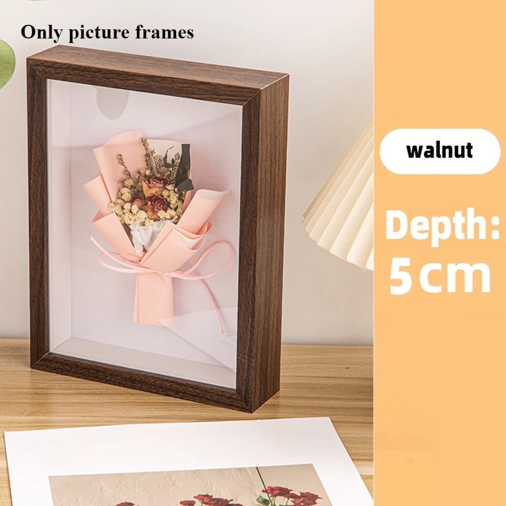 3D Wooden Photo Frame Handmade DIY Handwork Emboss... – Grandado