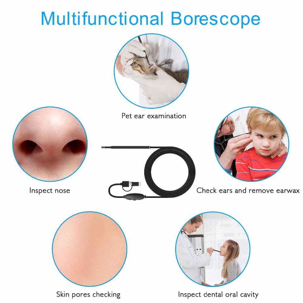 EastVita 5.5mm Visual Earwax Cleaner Android Endos... – Grandado