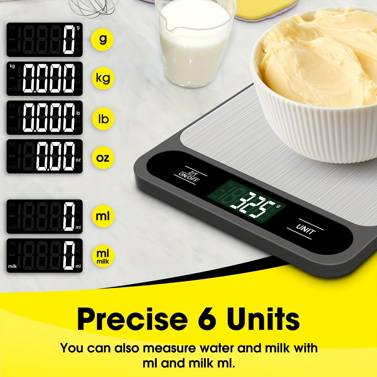 1pc Black Food Scale 10 Kilograms Digital Kitchen ... – Grandado