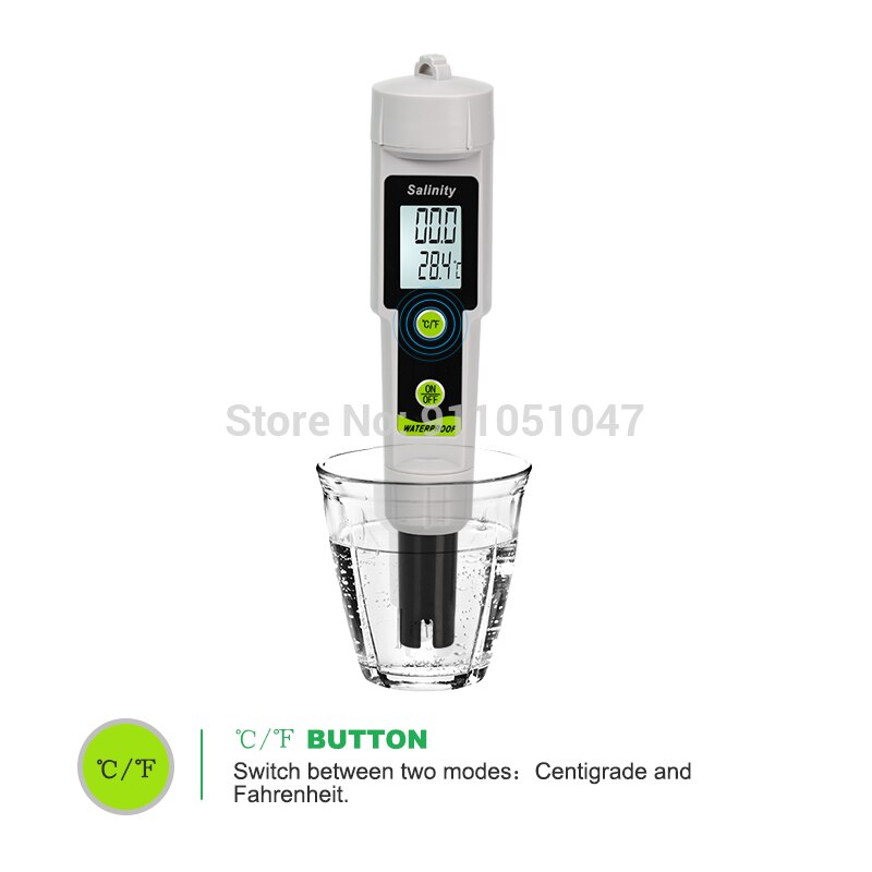 Digital 2 in 1 Salinity TEMP Meter Salt Content Te... – Grandado