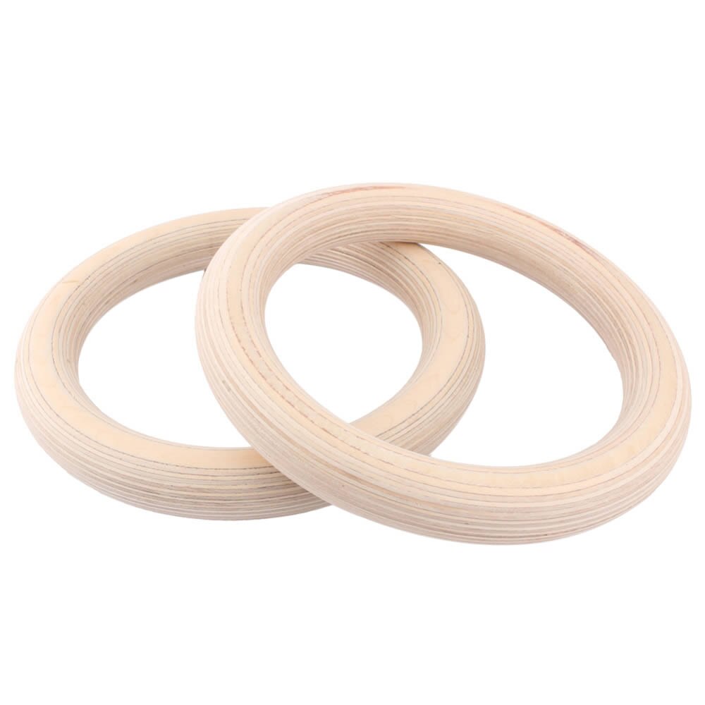 1 Pair Birch Wood Gymnastic Rings Pull Up GYM Ring... – Vicedeal
