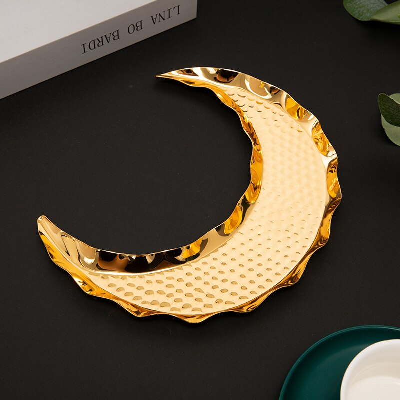 Gold Fruit Basket Moon Shape Ramadan Festival Allo... – Vicedeal