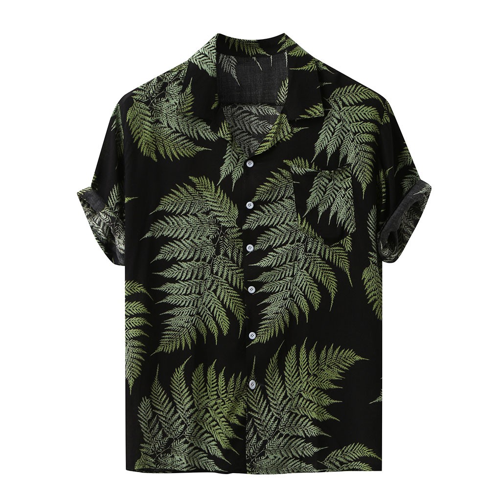 hawaiisch lässig Shirt Herren Kurzarm hawaiisch Sh... – Grandado