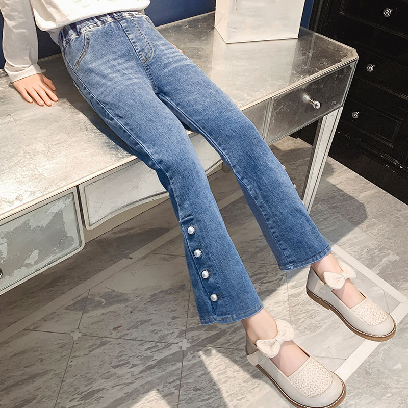 Girls' Jeans Korean Spring Autumn Summer Trous... – Grandado