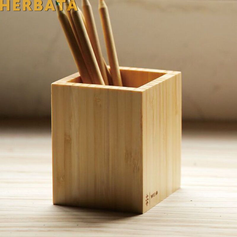 Multi-function Bamboo Made Desk Stationery Organiz... – Vicedeal