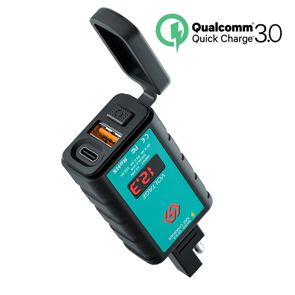 12V Usb Motorfiets Lader Sae Naar Usb Type-C Socke... – Vicedeal