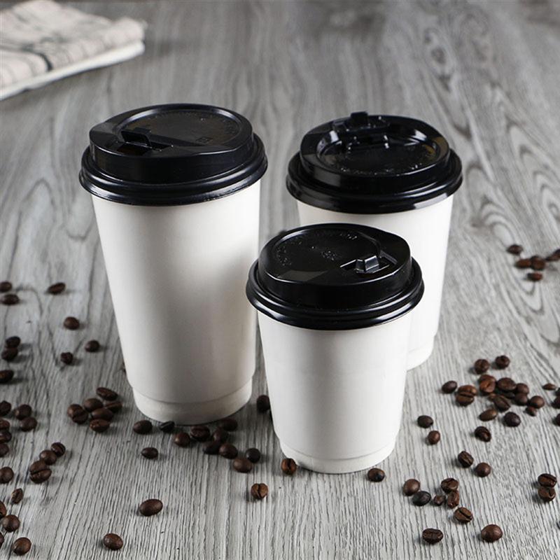 Copos de café descartáveis, 50 peças, dupla camada... – Vicedeal