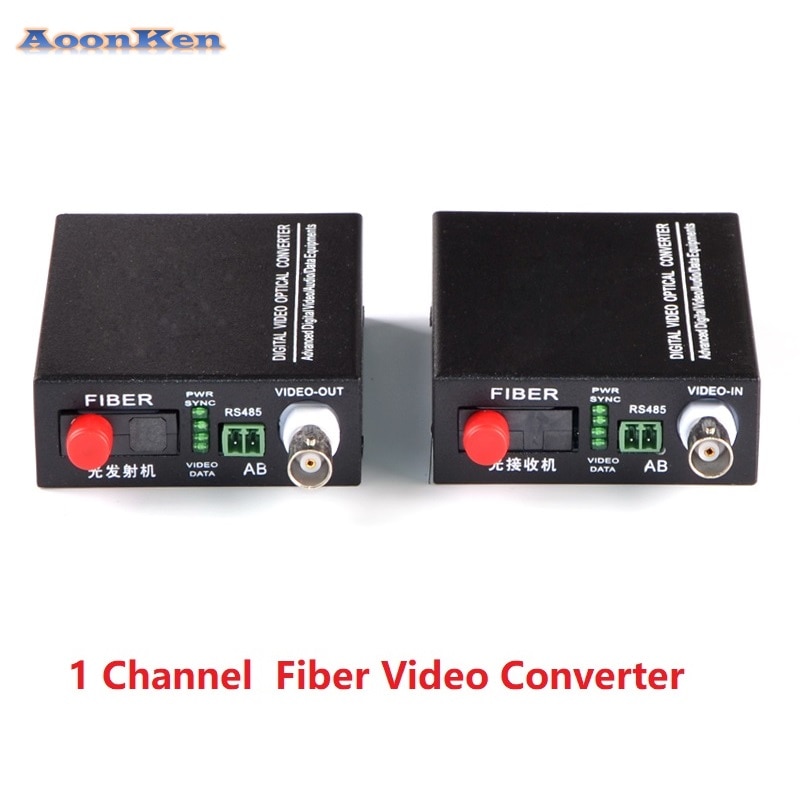 1 Pair Fiber Video Optical Transceiver 1 Channel P... – Vicedeal