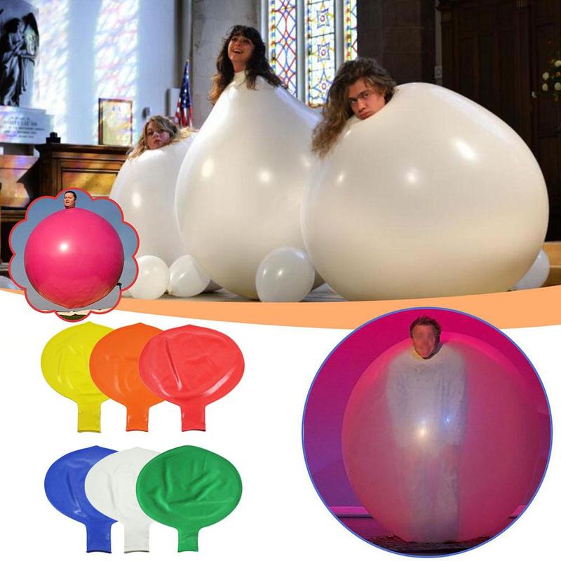 72 inches Big Round Balloons Multicolored Matte Th... – Grandado
