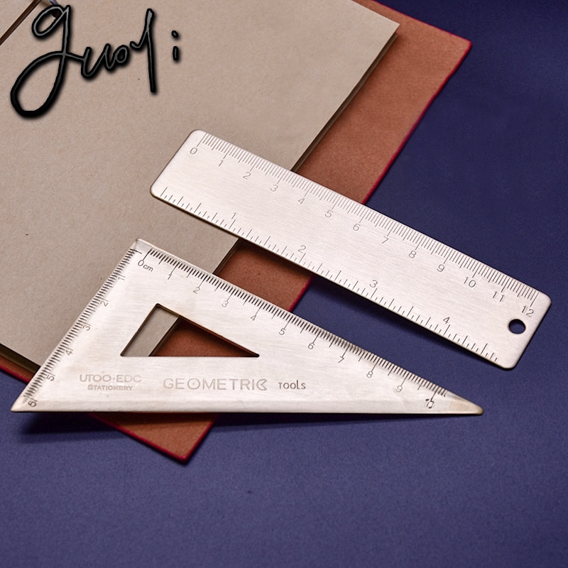 Guoyi Z020 copper triangle ruler flat office & for... – Vicedeal
