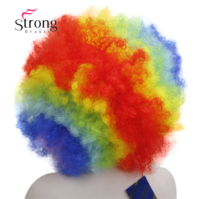 Afro Jumbo Festival Fans Wig clown Costume Hallowe... – Vicedeal