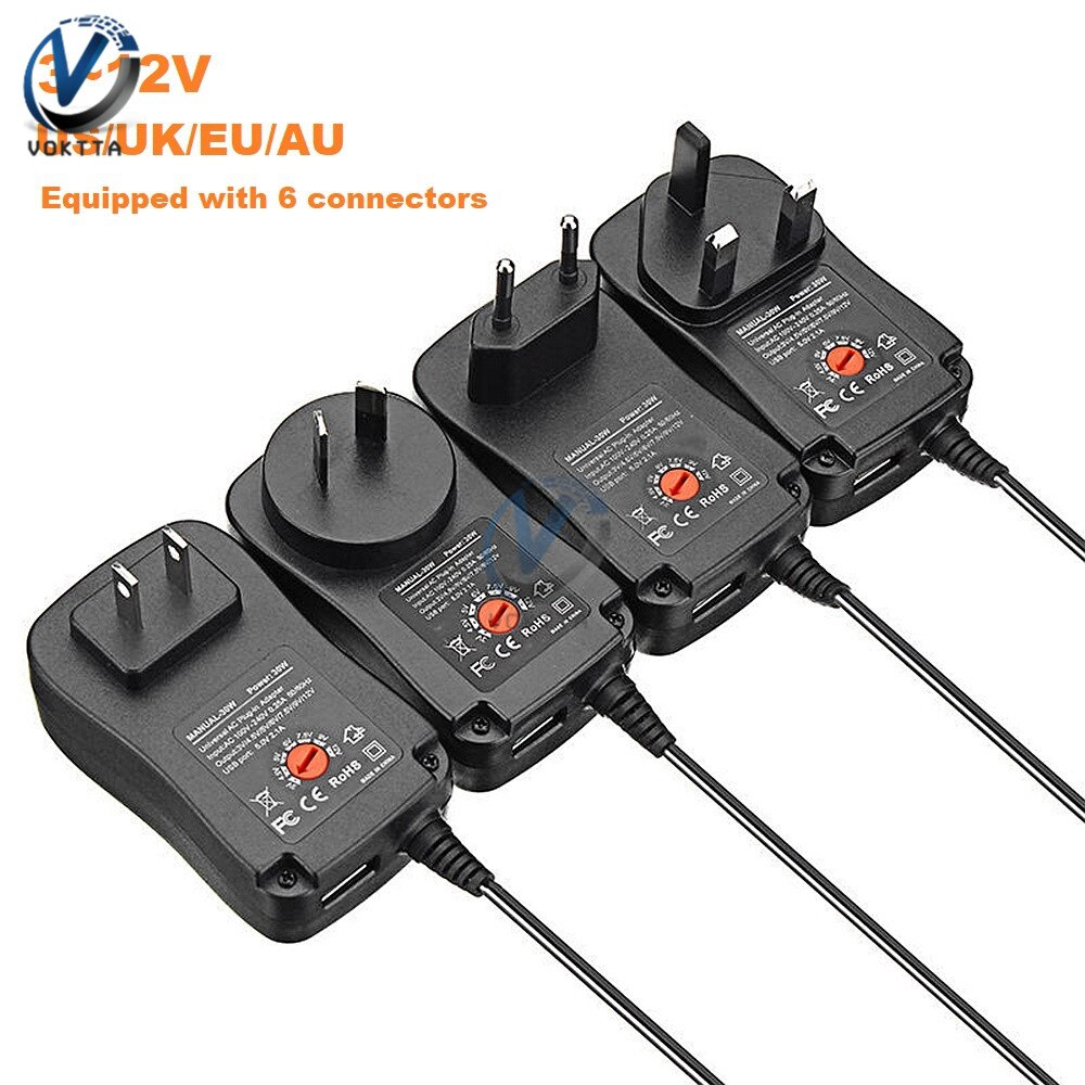 3V-12V 3V 4.5V 5V 6V 7.5V 9V 12V 2A ac/Dc Adapter ... – Vicedeal