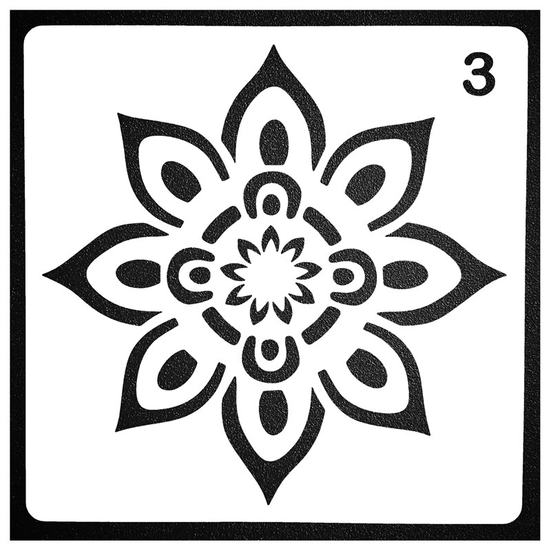 Mandala Round Geometry DIY Layering Stencils Wall ... – Grandado